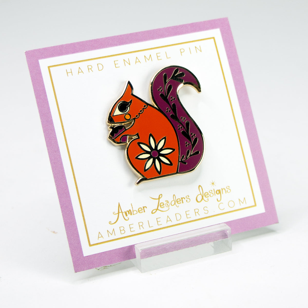 Red Squirrel Enamel Pin – Venue Ballard