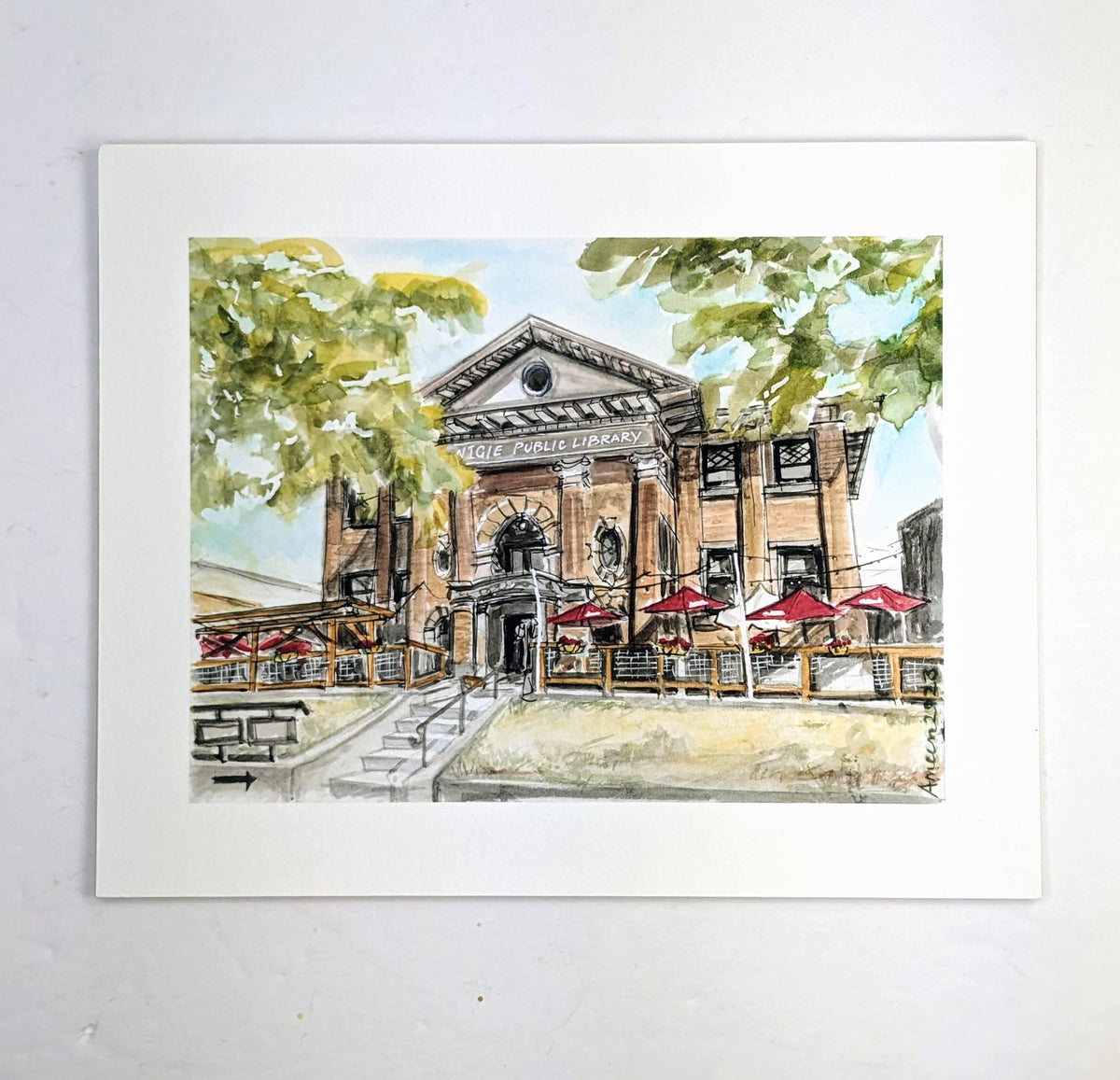 Carnegie Public Library Print - 8x10 – Venue Ballard